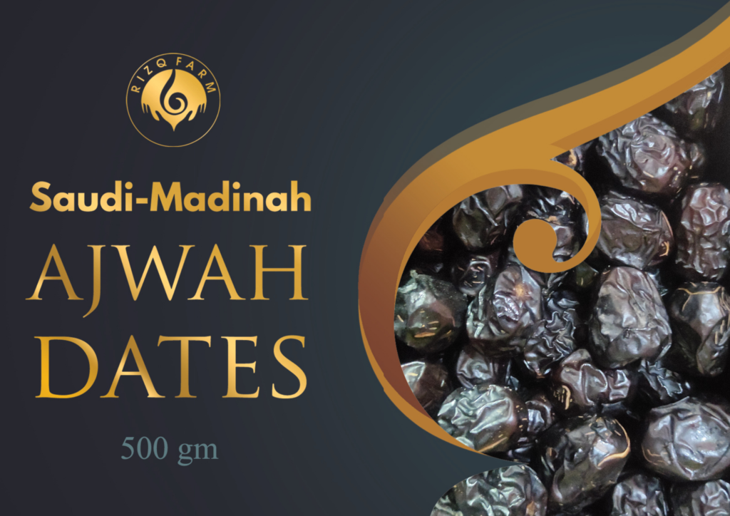 SAUDI-MADINAH AJWAH DATES 500GRAM - RIZQ FARM ORGANIC HONEY