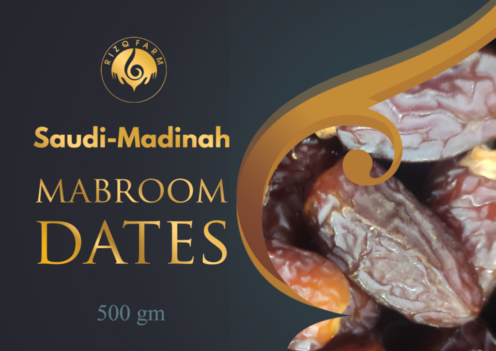 SAUDI-MADINAH MABROOM DATES 500GRAM - RIZQ FARM ORGANIC HONEY